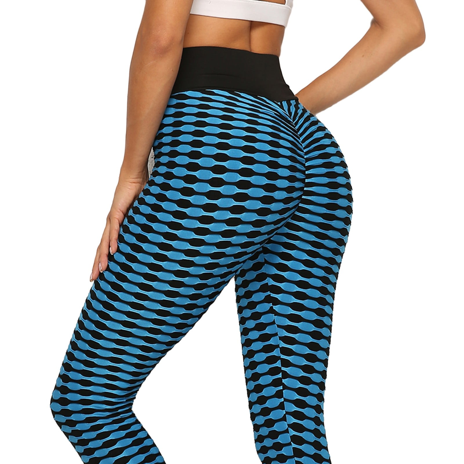 Fittoo Fittoo Women High Waist Honeycomb Ruched Butt Lifting Leggings