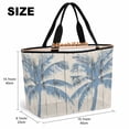 Blue Palm Tree Mesh Beach Bag for Women Men, Large Beach Tote ...