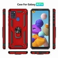Dteck for Samsung A21S 2020 Case, Rugged Hybrid Armor Shockproof Dual Layer Protective Cover ...