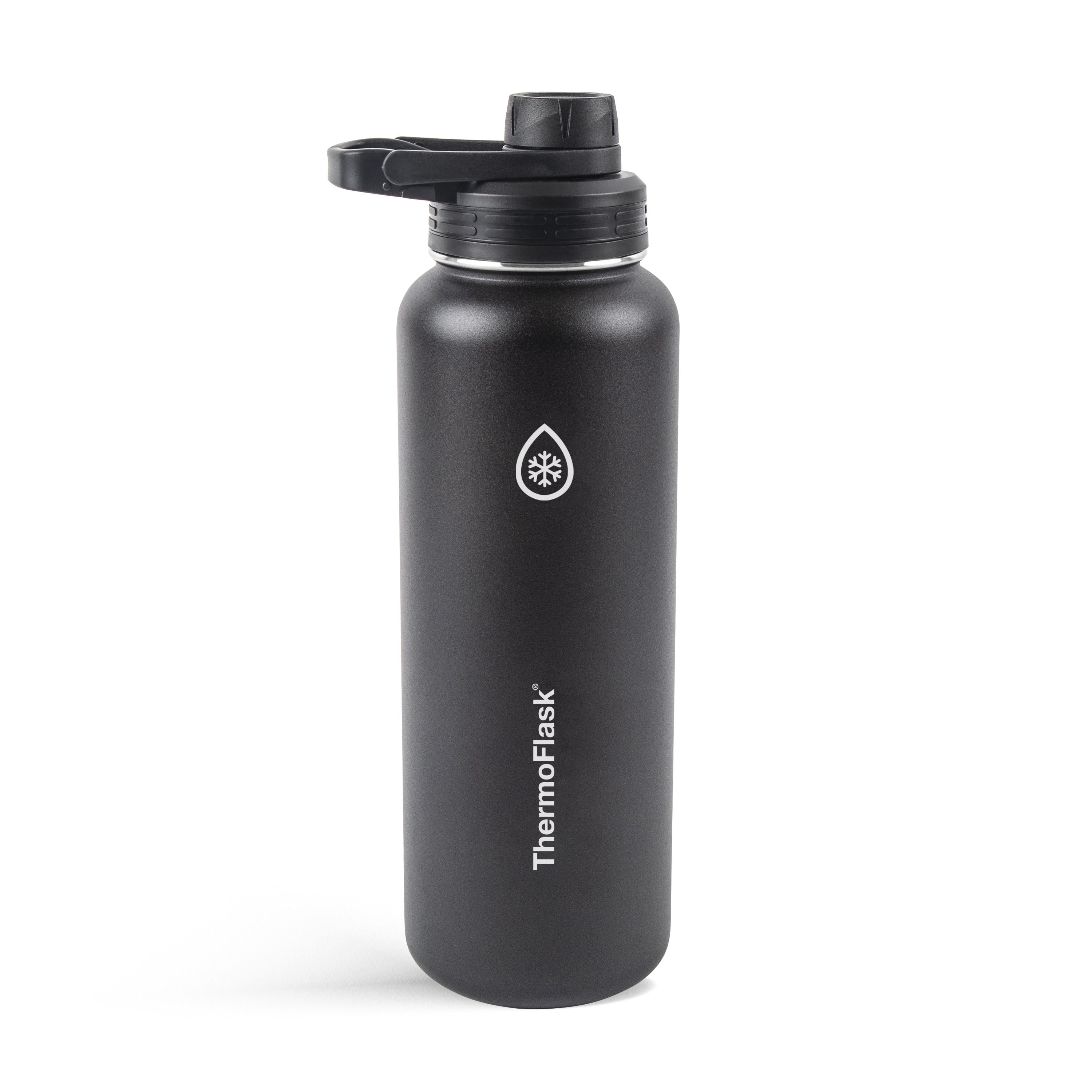 Thermoflask 40oz Stainless Steel Chug Water Bottle, Onyx - Walmart.com