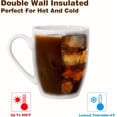 16 oz Large Coffee Mugs Set of 4 Ceramic Coffee Mug White Coffee Cups ...