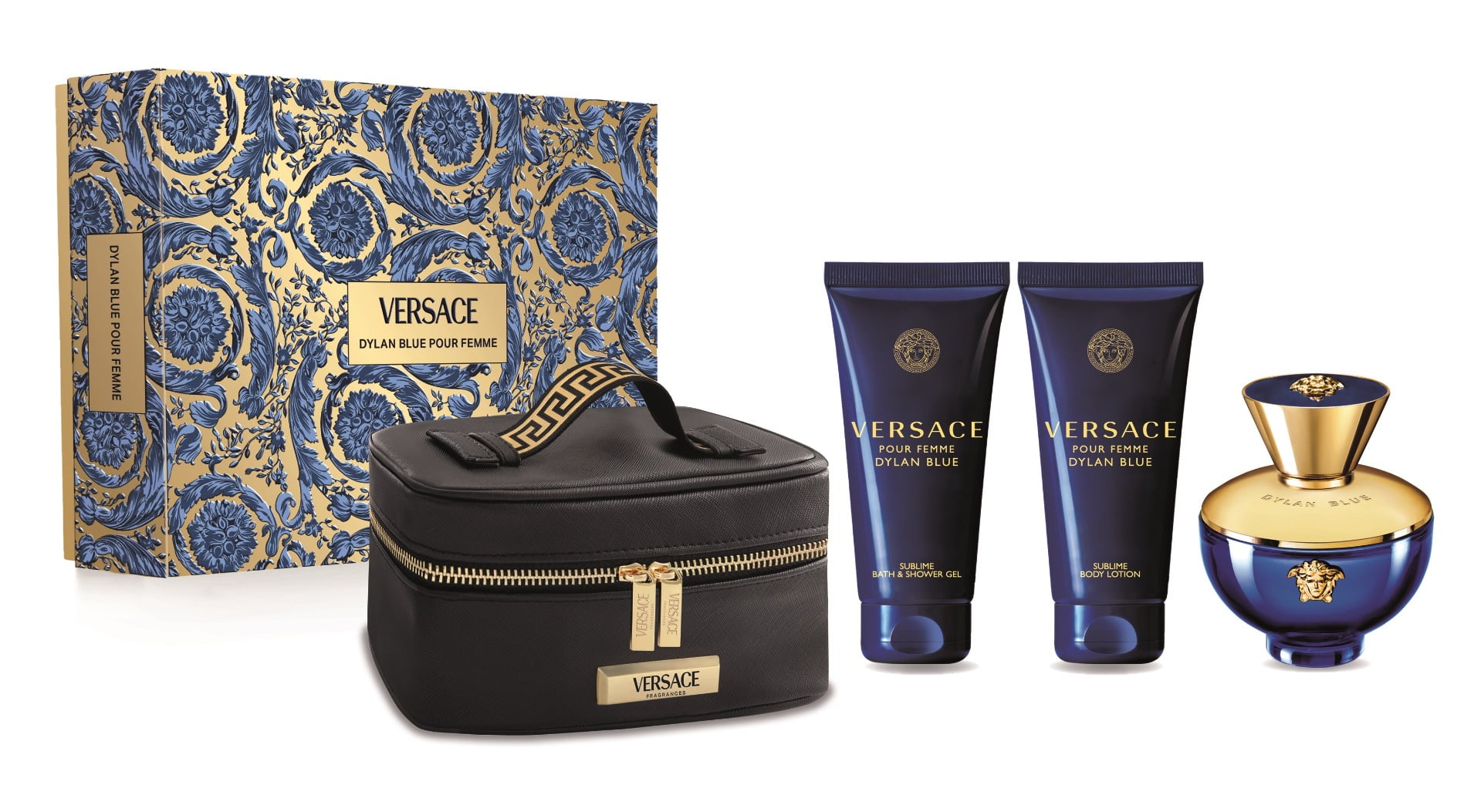 Set 4 Piezas Dylan Blue para Mujer de Versace EDP | Walmart en línea