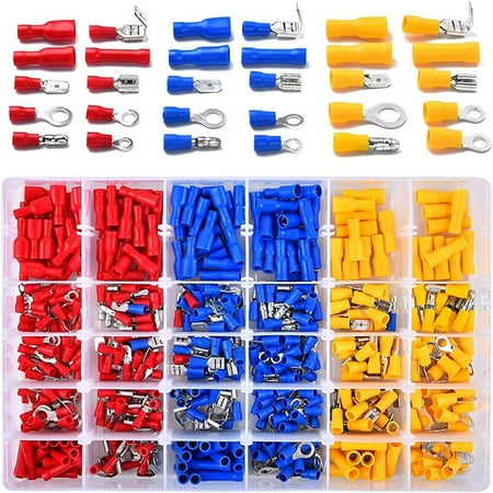 Electrical Terminals 480 Pieces. Plugs and Flat Receptacles Crimp ...