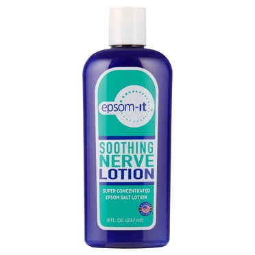 Epsom-It 8.0 oz Muscle Pain Relief Lotion, Pure Magnesium Sulfate Cream ...