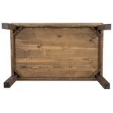 Jessamine 60" x 38" Rectangular Antique Rustic Solid Pine Farm Dining ...