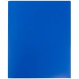 JAM Paper Heavy Duty Plastic Two Pocket Presentation Folders, Blue, 108 ...