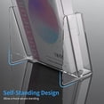 6 Pack 6'' x 9'' Acrylic Brochure Holder,wide brochure leaflet booklet ...