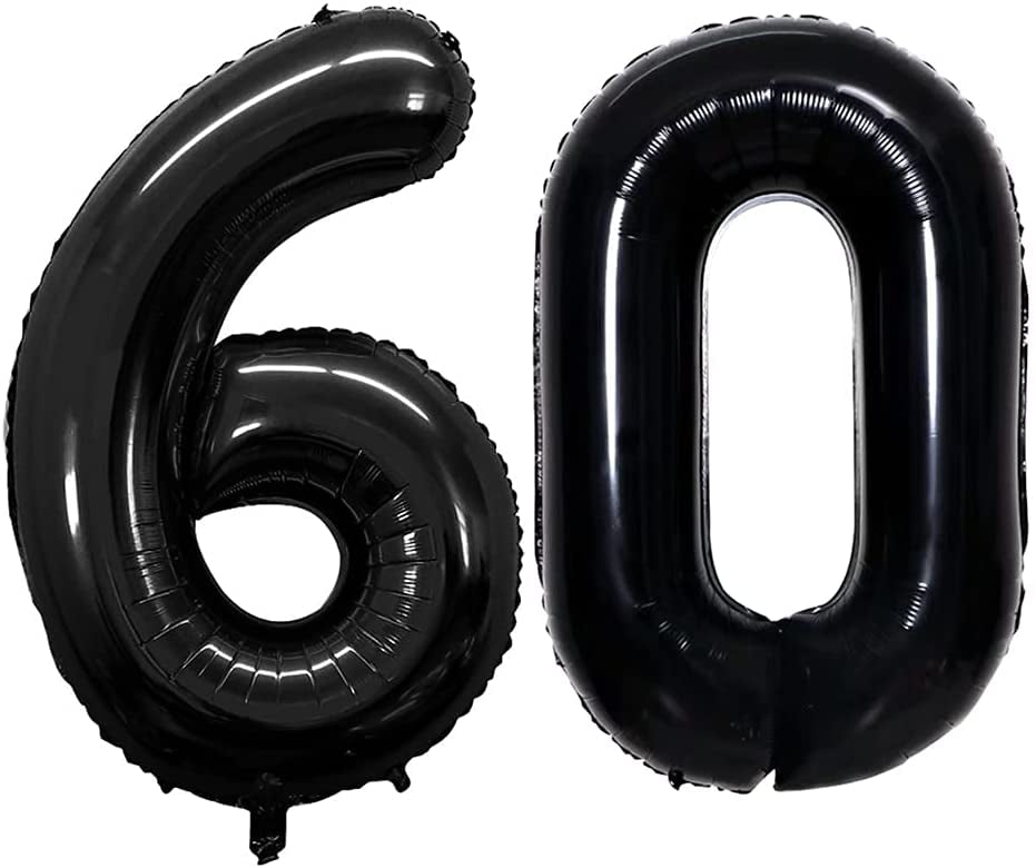 42 Inch Black 60 Number Balloons For 60th Birthday Party Decorations 42-inch-black-60-number-balloons-for-60th-birthday-party-decorations