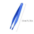 10-Pack Disposable Plastic Tweezers - Small Blue Craft Tweezers for Lab ...