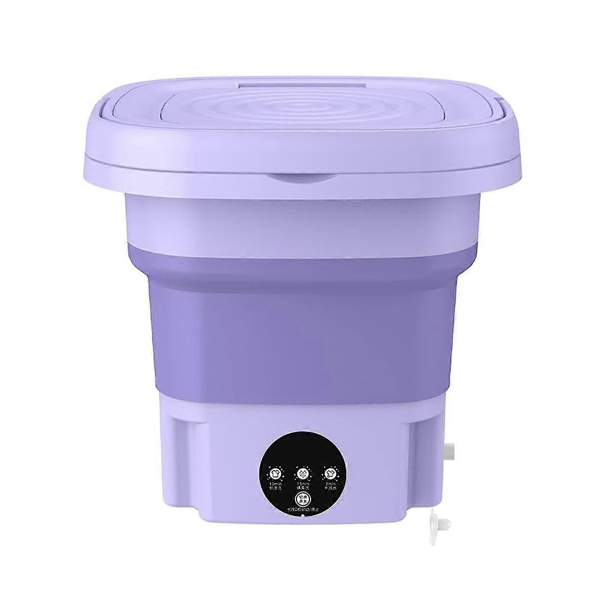 Lavadora portátil Yuxing Mini lavadora plegable esterilización secado color morado | Bodega ...