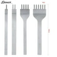Spencer White Steel 1/2/4/6 Prong Leather Hole Punch Tool Craft Pricking Iron Diamond Lacing ...