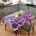 Abstract Flower Texture Table Cloth 60x84in, Waterproof Rectangle ...