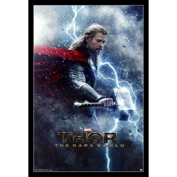 Thor 2 - One Sheet Laminated & Framed Poster Print (24 x 36) - Walmart ...