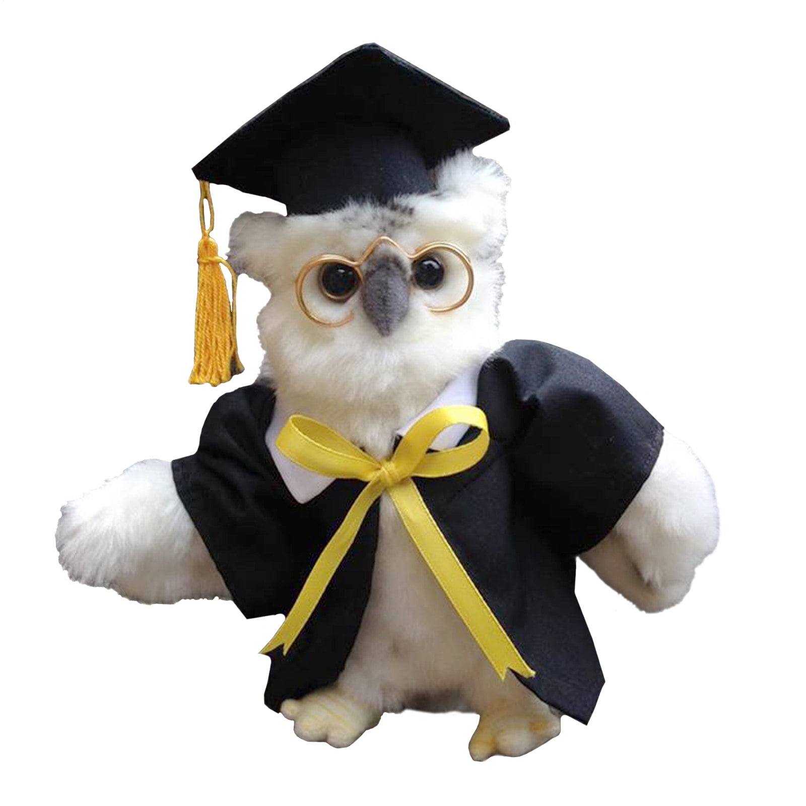 Hansa - Plush White Graduation Owl, 7 Inches - Walmart.com