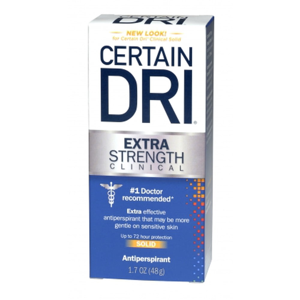 2 Pack Certain DRI Anti-Perspirant Solid 1 Oz Each - Walmart.com ...
