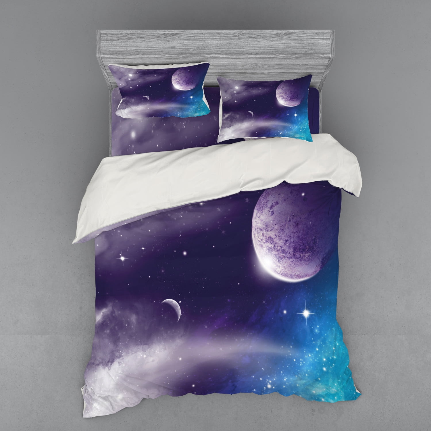 Ambesonne Space Bedding Set 4 Pcs, Starry Night Sky Scenery, Queen ...