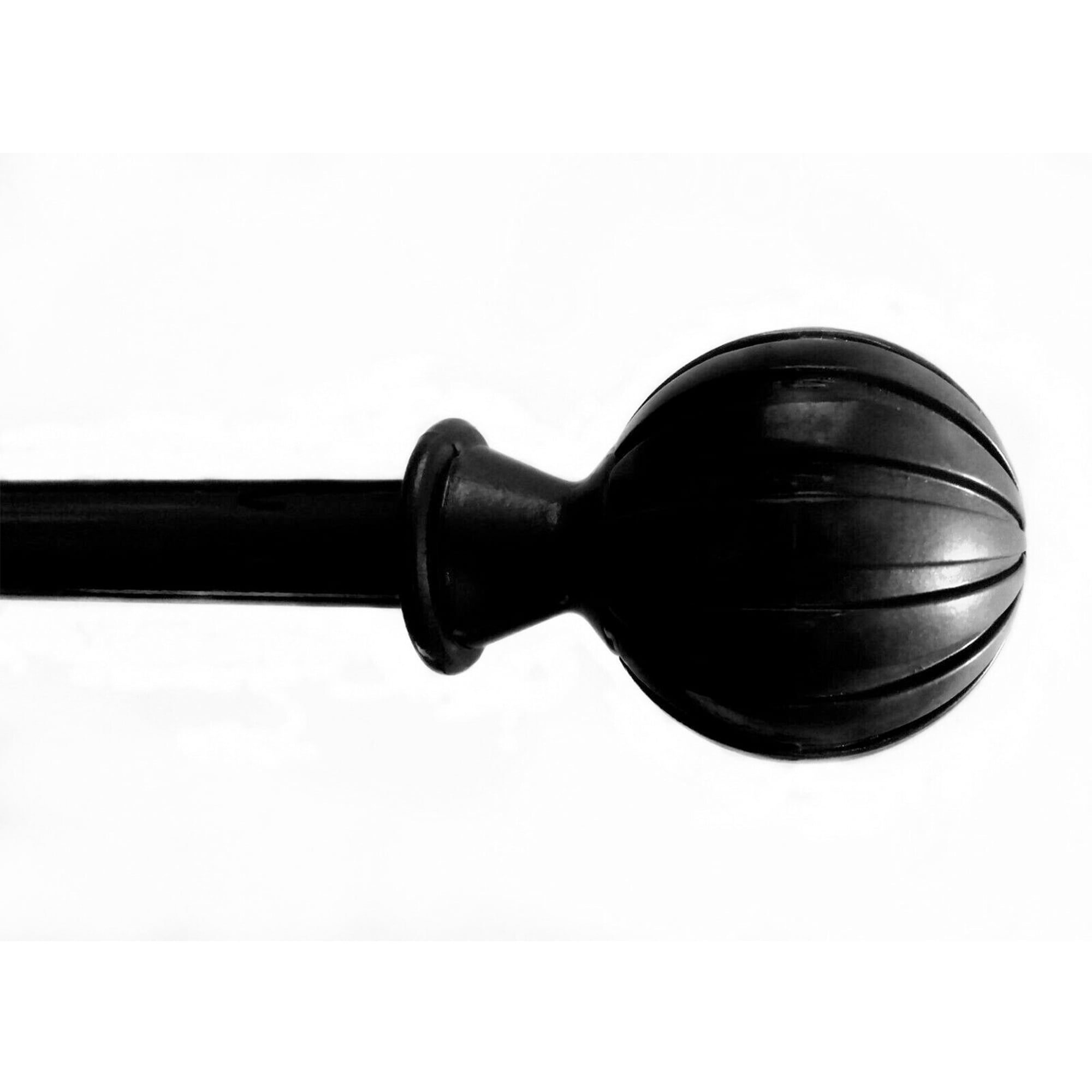 Lelinta Singles Curtain Rod Set With Round Finials 28 To 120 Inch,heavy Duty Curtain Rods For