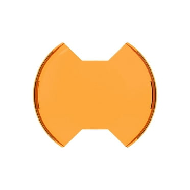 KC HiLiTES 6in. Round Soft Cover (Pair) - Black w/Yellow KC Logo ...