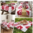 Abstract Red Lips Pattern Table Cloth 60x84in, Waterproof Rectangle ...