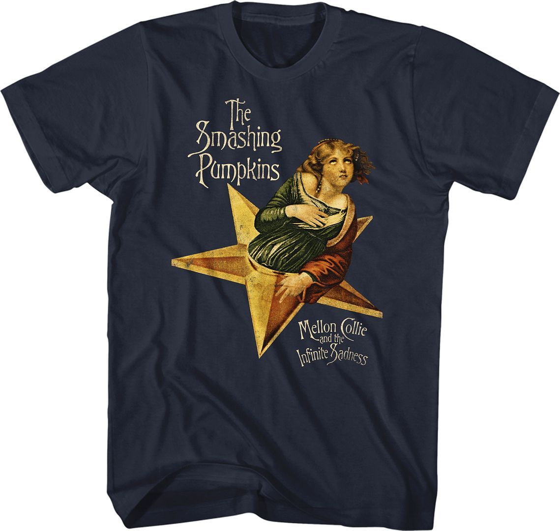 Smashing Pumpkins Mellon Collie Navy T-Shirt - Walmart.com