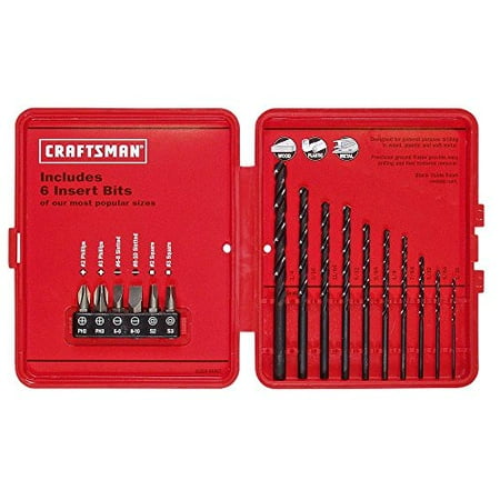 Craftsman 9-64087 Drill Bit Set with 6 Insert Bits, 10 Piece - Walmart.ca