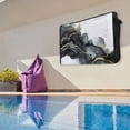 Black Gold Gradient Outdoor TV Cover 80 to 85 Inch Abstract Marble ...