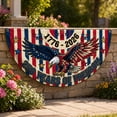 250 Years of Freedom Stars Stripes Eagle Semicircle Fence Flag 1776 ...