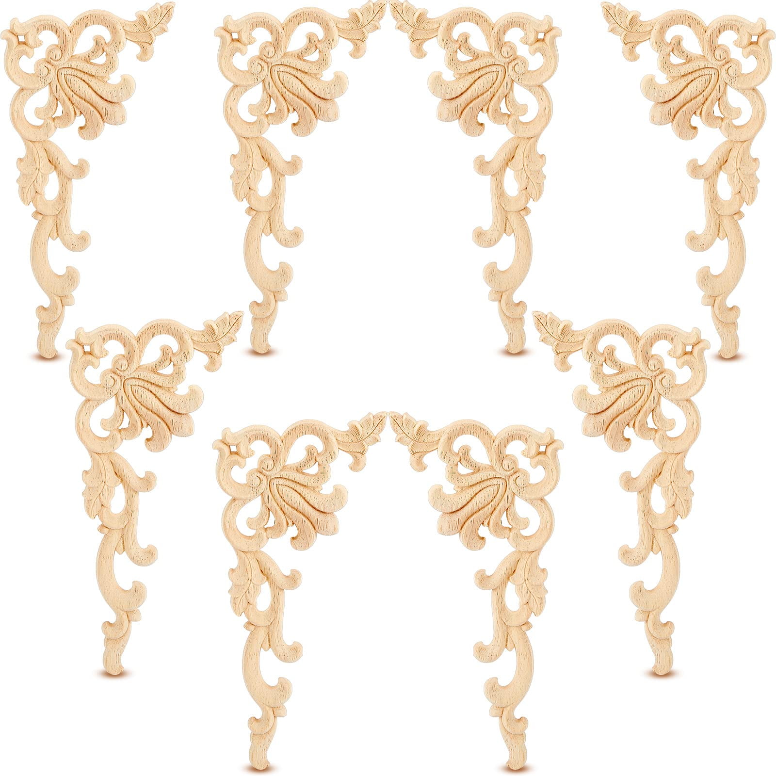 Click here for Yulejo 8 Pieces Wood Appliques Onlays Decorative W... prices