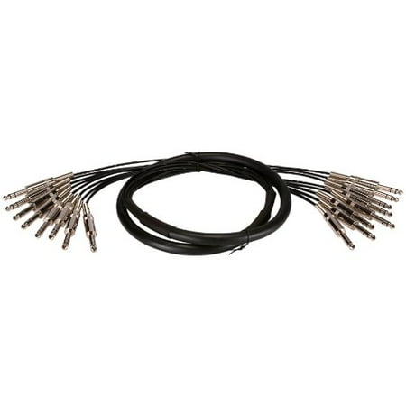 Talent SC8BQ10 Snake Cable 8-Channel 1/4" TRS Male/Male 10 ft ...
