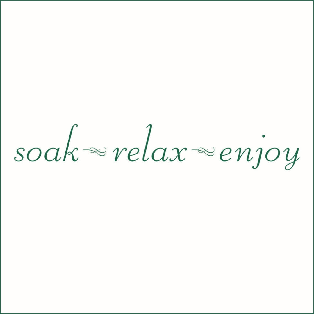 Soak, Relax, Enjoy Vinyl Decal - Large - Forest Green - Walmart.com