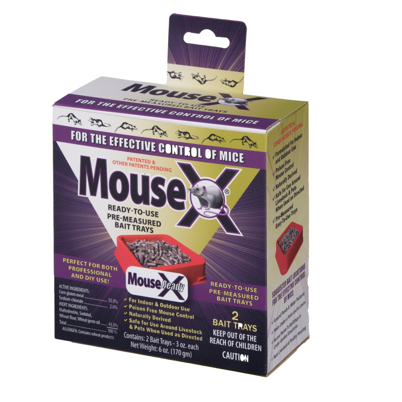 Mousex Ready To Use Mouse Killer Bait Trays 2 Count