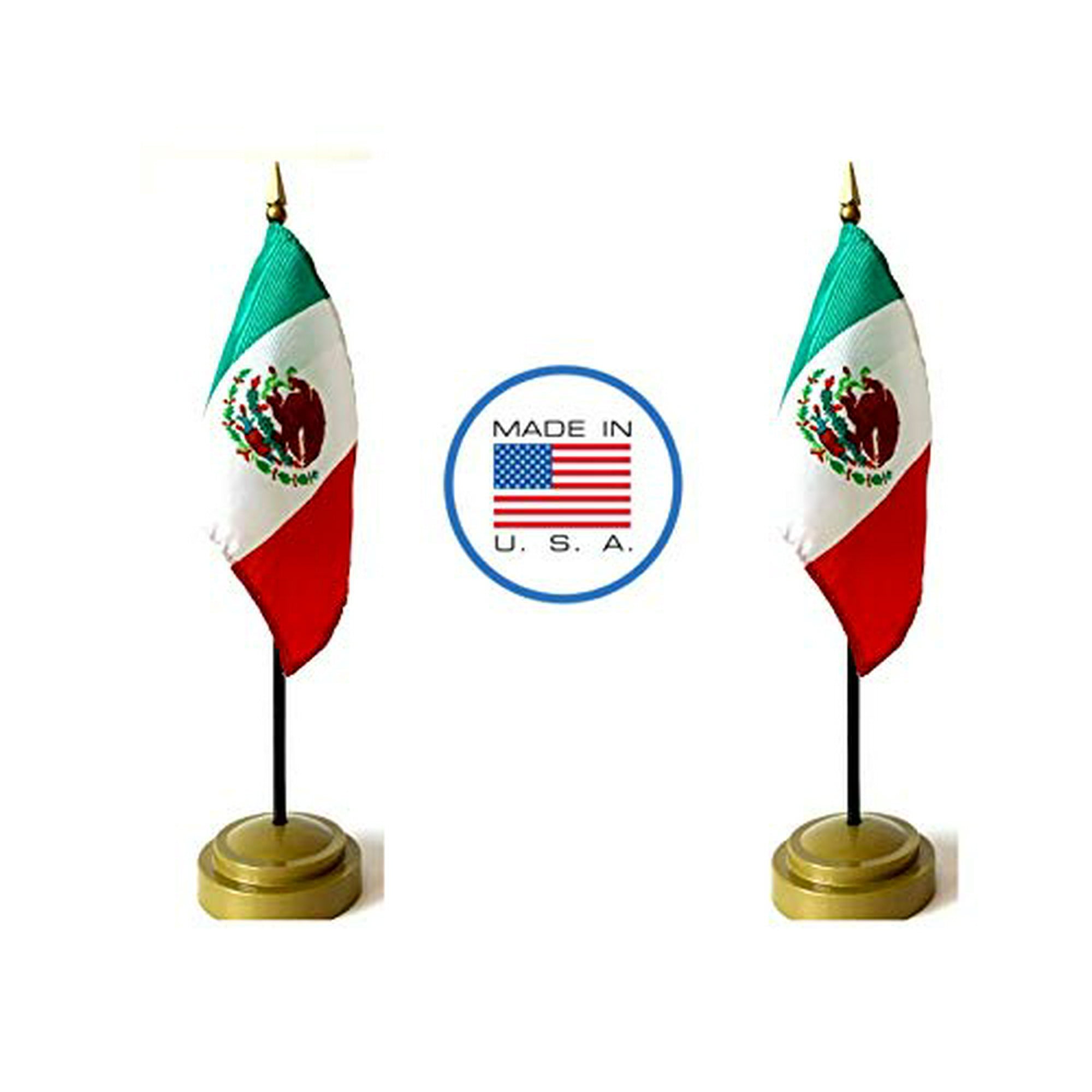 Mexican American Flag Waving