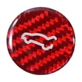 Automotive Trunk Button Cover Reminder Sticker Carbon Fiber Auto ...