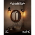 12 Pack A15 3000K Light Bulbs LED, Edison Style Bulb, Dimmable Vintage ...