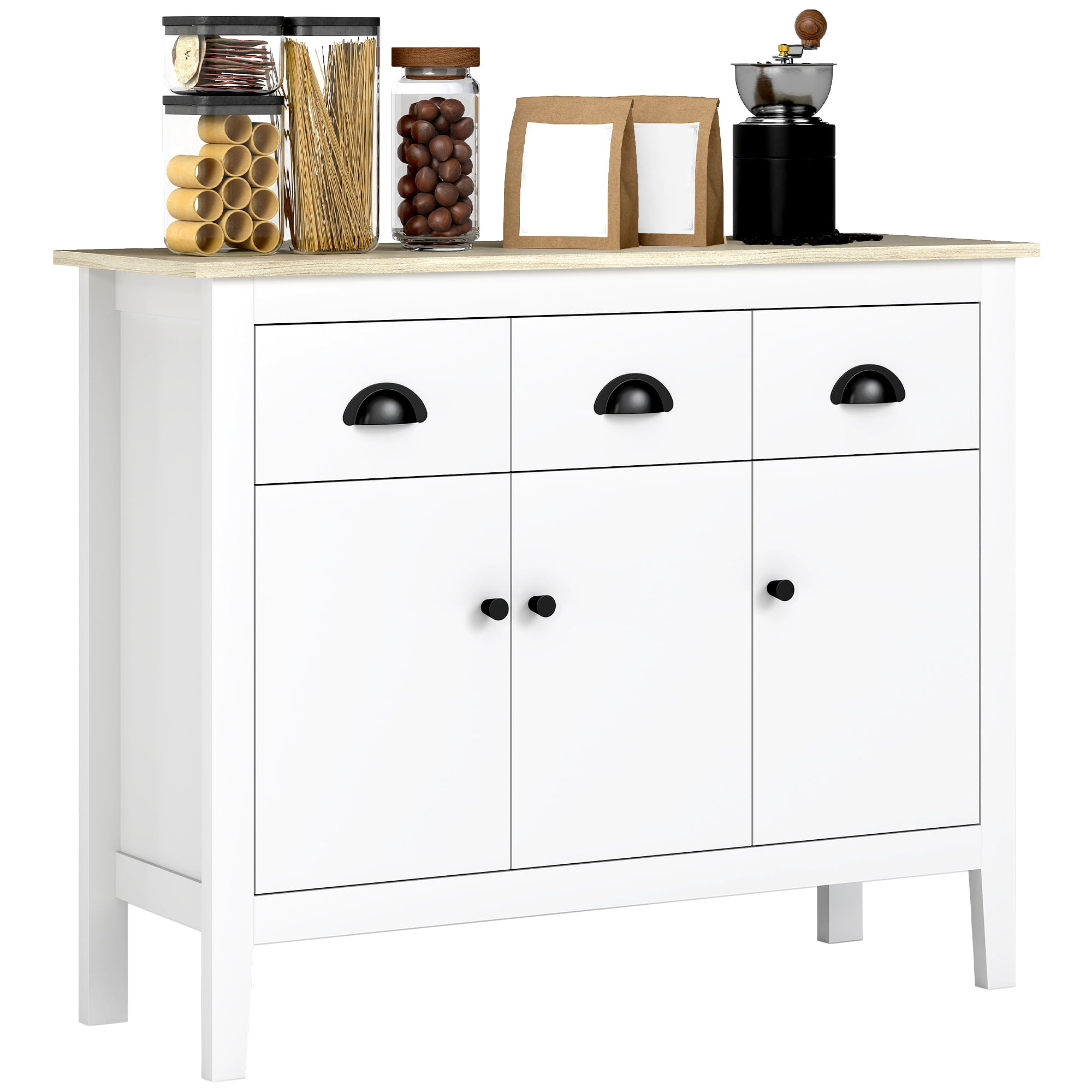 Click here for Homcom Sideboard Buffet Cabinet  40 Kitchen Coffee... prices