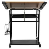 Emma + Oliver Adjustable Art & Craft Drawing Table, Portable with ...