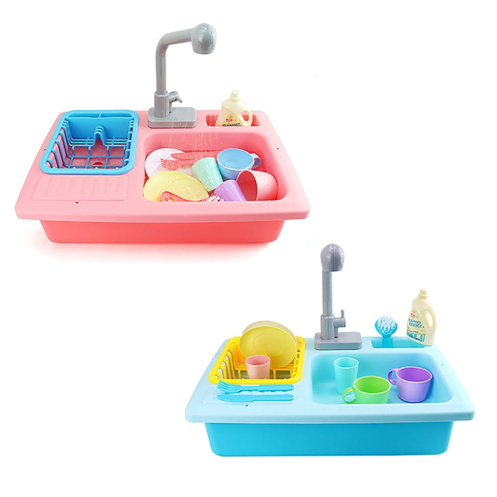 Kitchen Sink Toys Cooking StovePlay with Running Water House Wash Up ...
