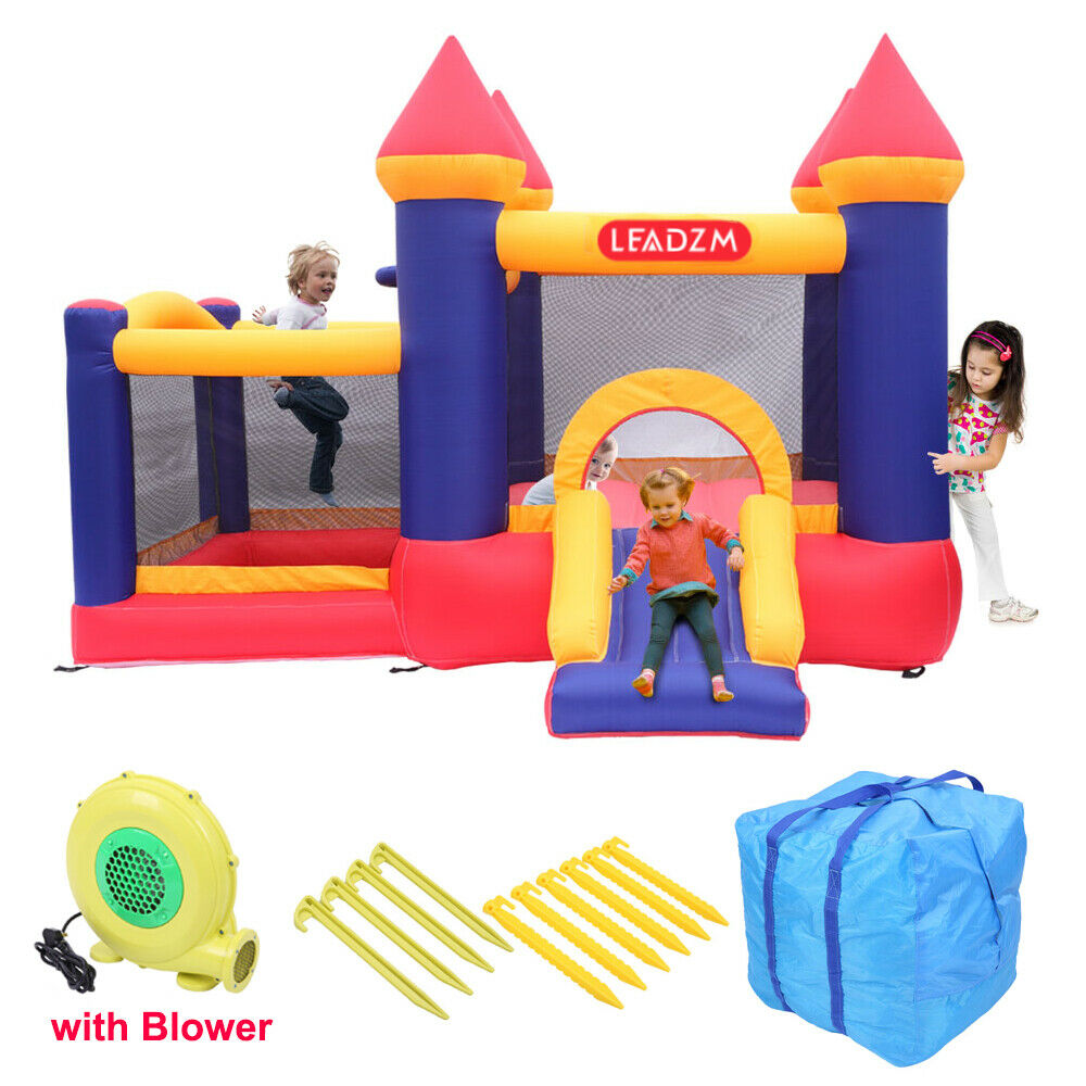 Bounce House with Blower, Inflatable Jumping House for Kids Outdoor ...