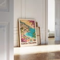 Affixzi Italy Coastal Summer Wall Art Print, Trendy Beach Poster ...