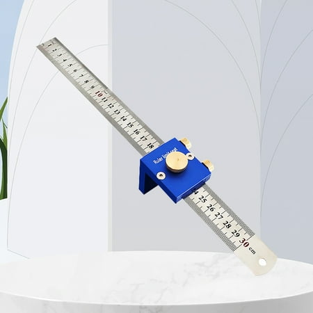 Peggybuy 30cm/12 inch Scribing Ruler Adjustable 90 Degrees Scale Ruler ...