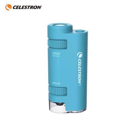 Led Lighted Pocket Microscope Portable High Power Microscope With 60X ...