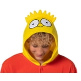 The Simpsons Hooded Union Suit - Men's Bart Simpson One Piece Character ...