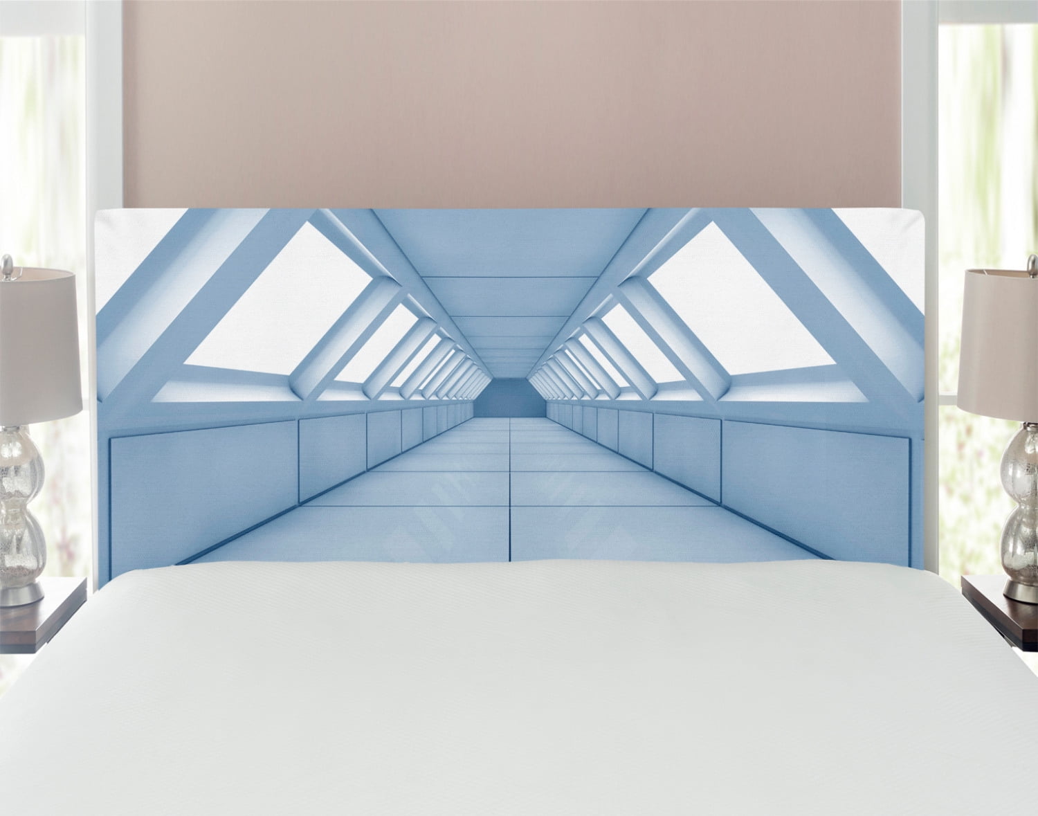 Futuristic Headboard, Corridor Futuristic Spaceship Inside Technology ...