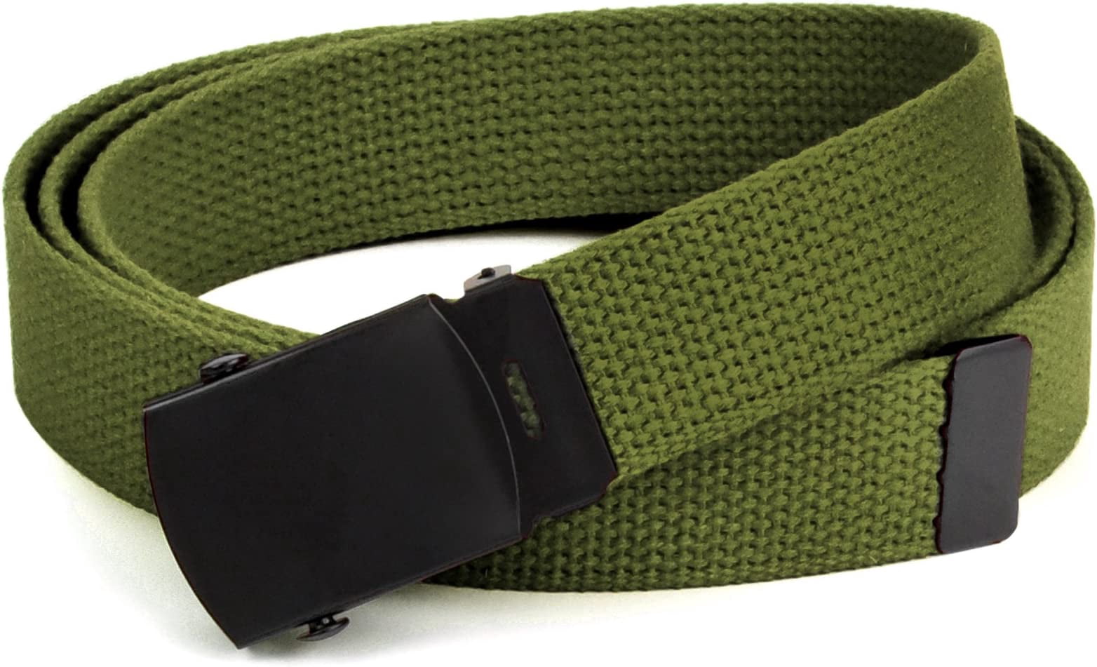 Hold’em Military Webbing Black Slider Buckle Belts for Male Adult ...