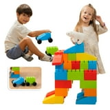Jumbo Plastic Building Blocks for Kids & Toddlers, 48 Pieces, Age 1 - 8 ...