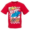 Hot Wheels Graphic Tee Shirts for Boys - 2 Pack Outfit from Toddler to ...