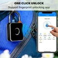 Electronic Padlock Intelligent Lock With Touchscreens Keypad Access ...
