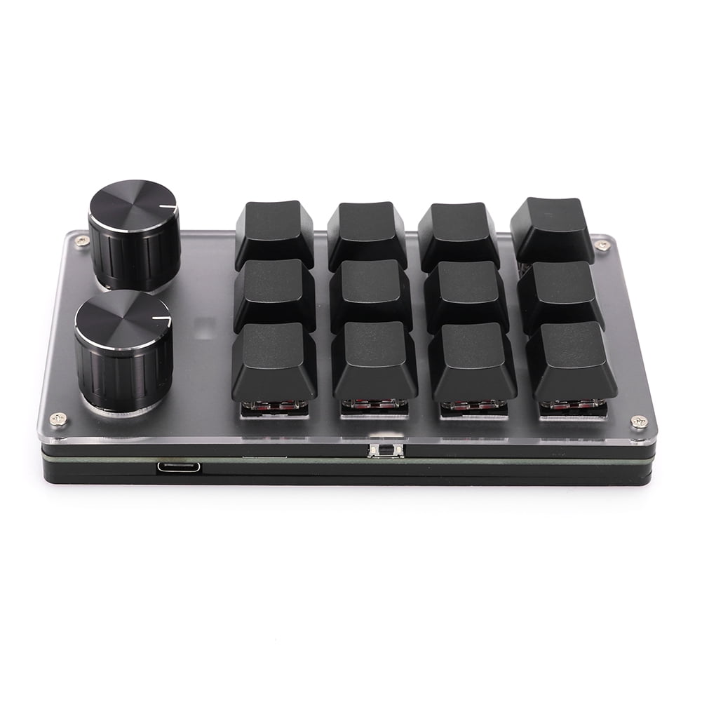 Teclado macro 12 teclas + 2 perillas Hotswap programable Teclado ...