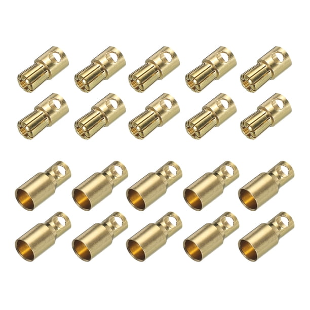 Unique Bargains 10 Pairs Banana Plugs Connector 6mm Male Female Banana ...