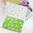POYOGA Flower Leaf Pattern Silicone Mold Fondant Cake Molds Pastry ...
